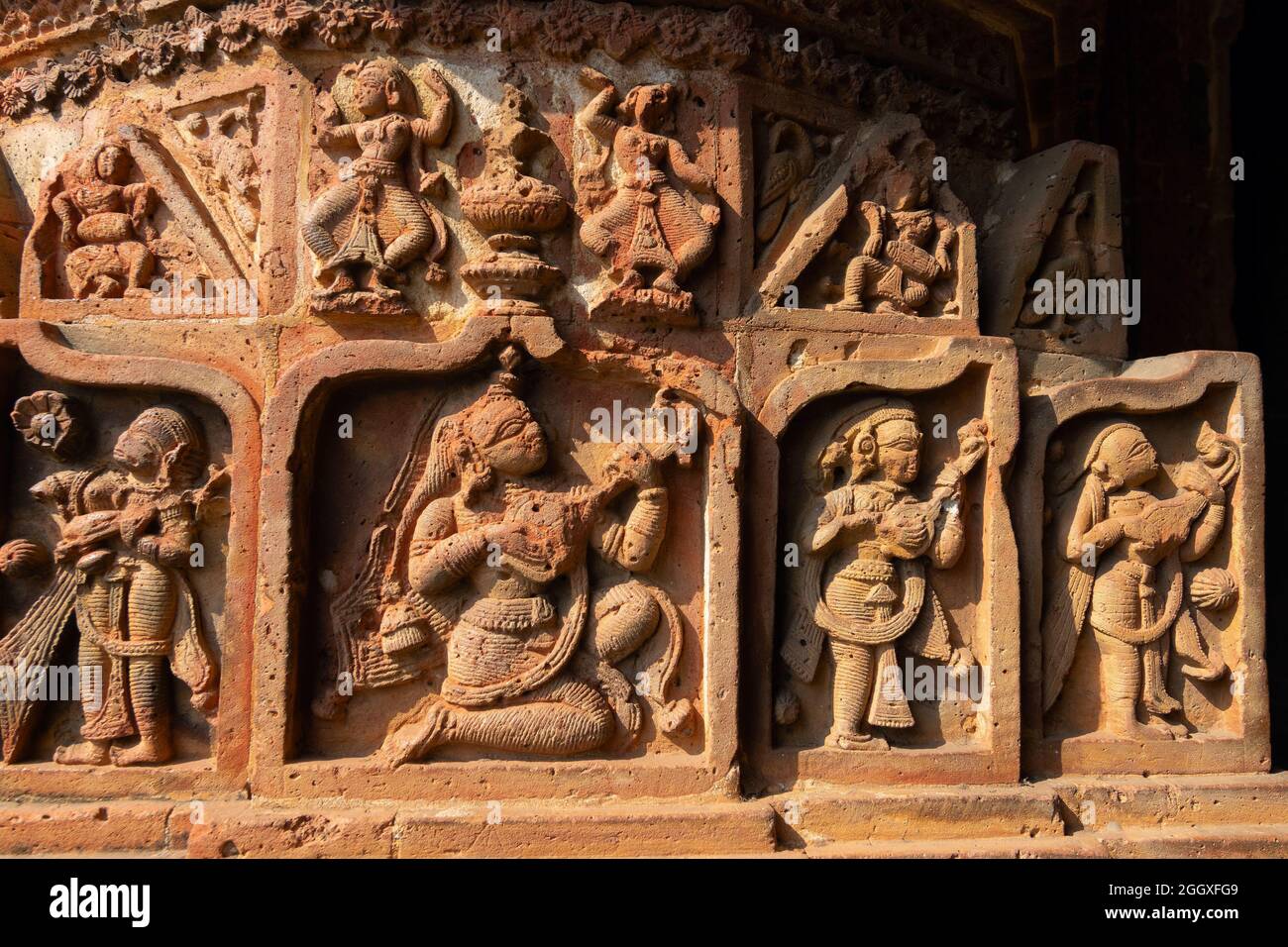 Famous terracotta (fired clay of a brownish-red colour, used as ...