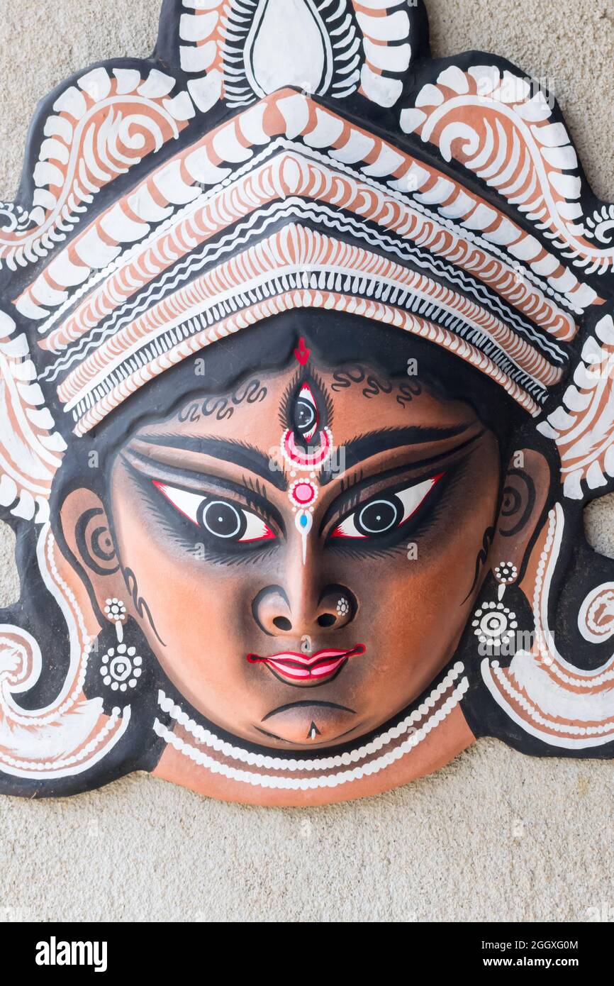 Purulia, West Bengal, India - August 15th 2017 : Colorful Chhau (or ...