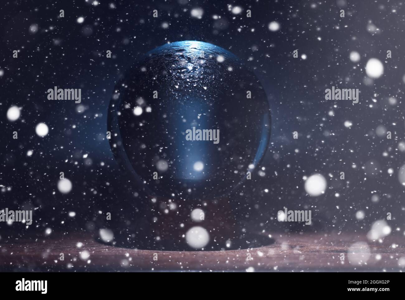Crystal ball predict the fate. Guessing for the future Stock Photo - Alamy