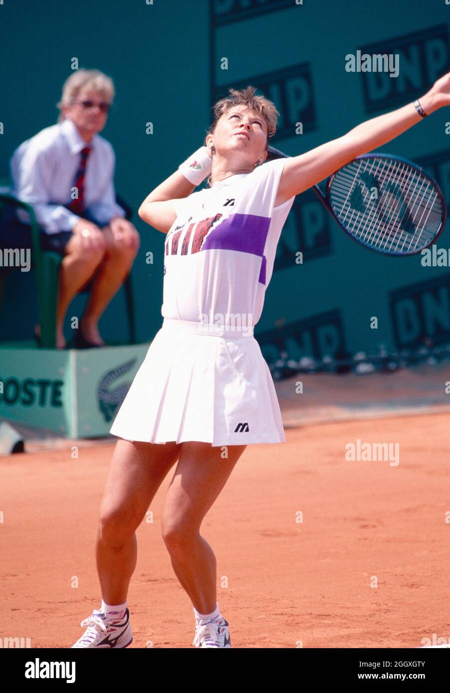Peruvian tennis player Laura Arraya, Roland Garros, France 1993 Stock ...