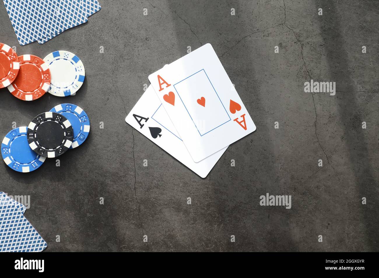 Gambling Card games for money. Texas Hold'em Poker. Cards in hand ...