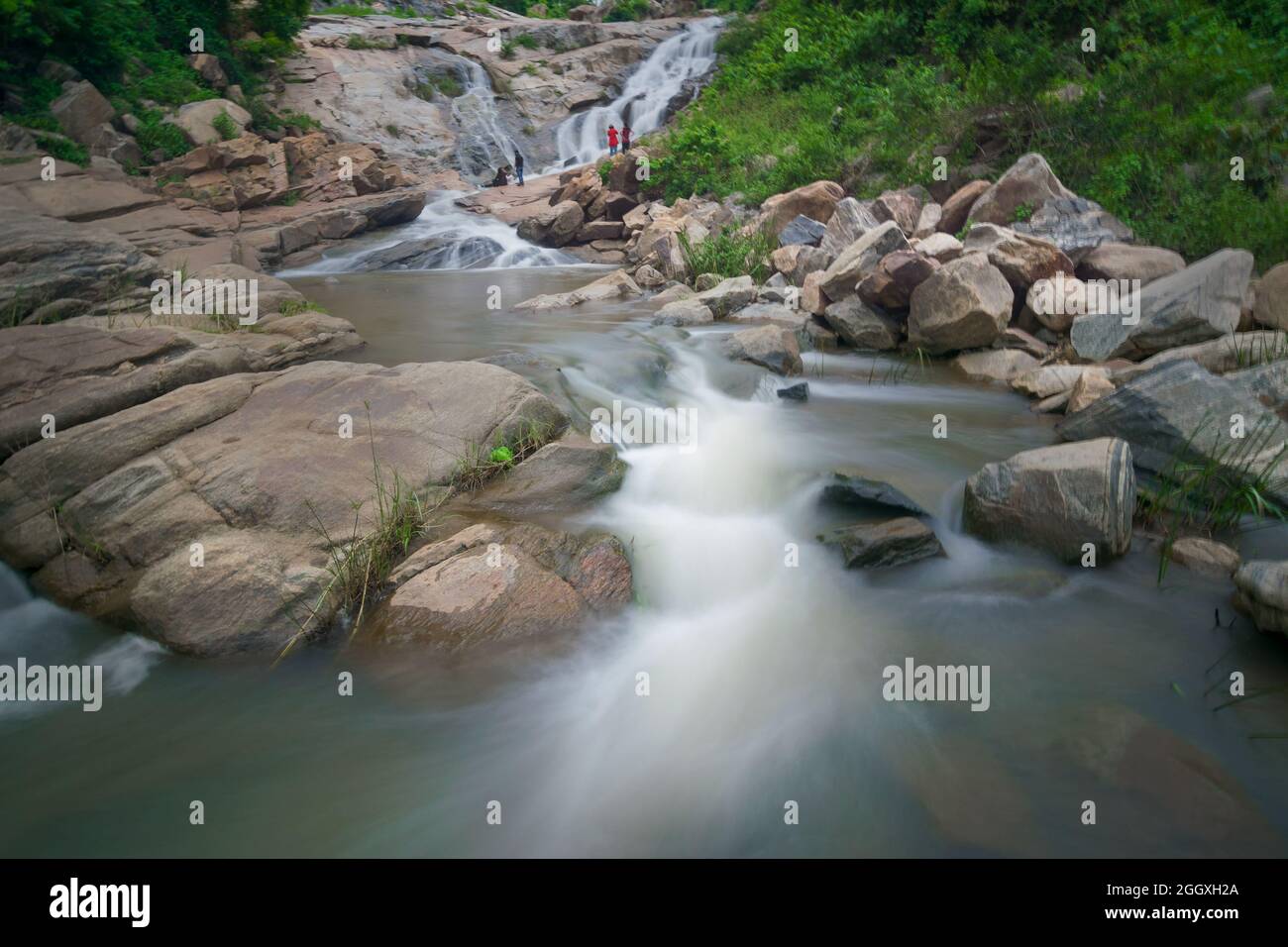 Beautiful Ghatkhola waterfall having full streams of water flowing ...