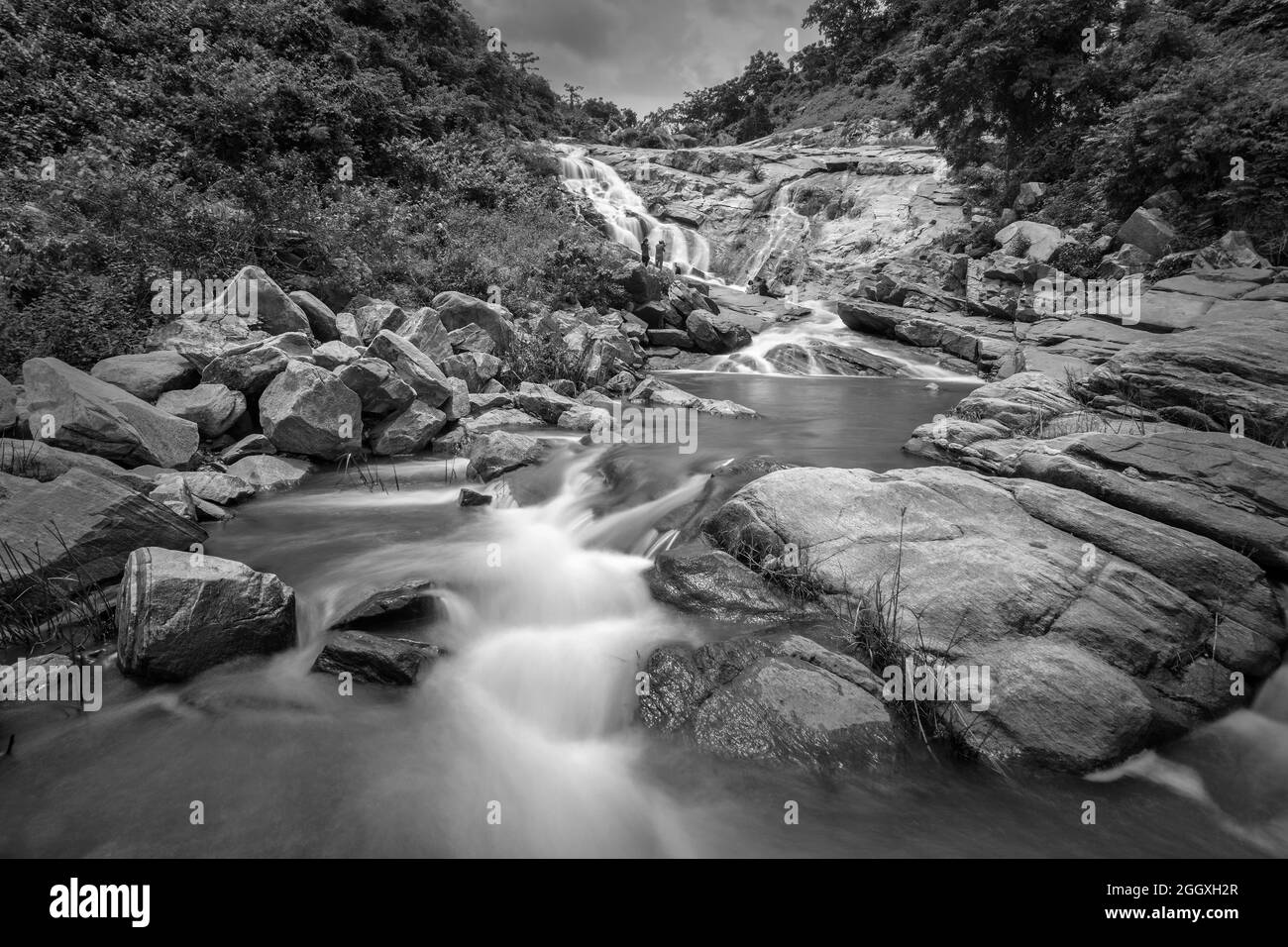 Beautiful Ghatkhola waterfall having full streams of water flowing ...