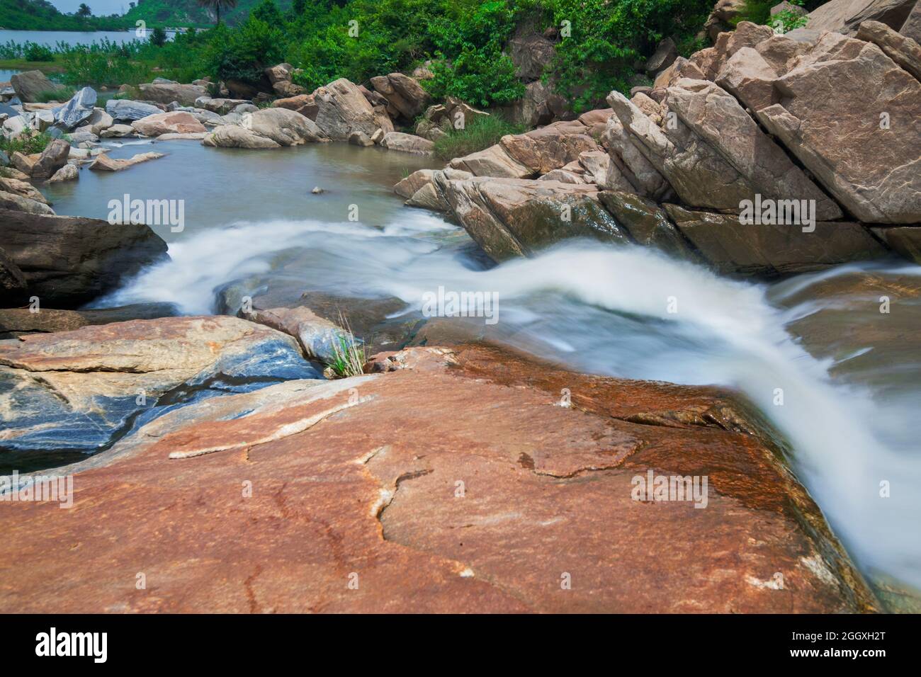 Beautiful Ghatkhola waterfall having full streams of water flowing ...