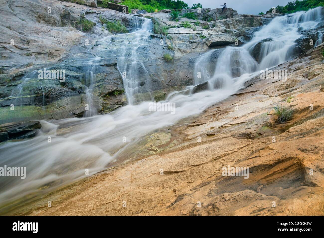 Beautiful Ghatkhola waterfall having full streams of water flowing ...