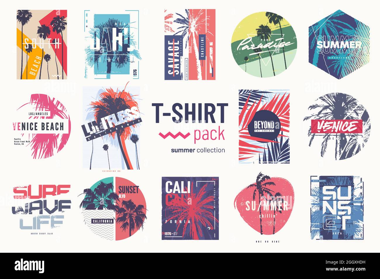 Summer designs bundle hi-res stock photography and images - Alamy