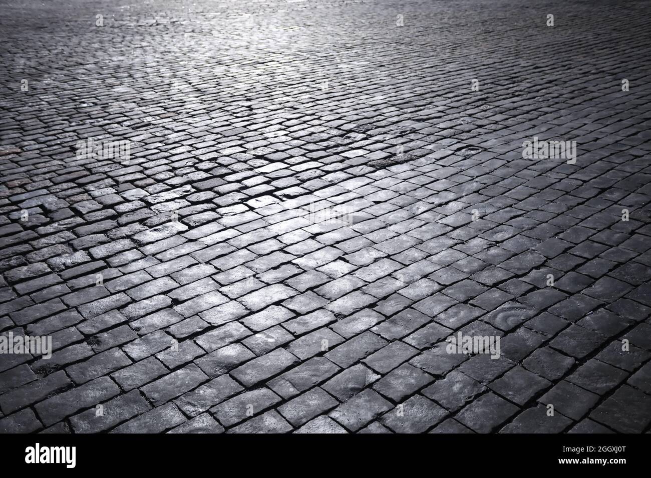 Grey paving stone, pedestrian walkway, pavement close up, the texture ...