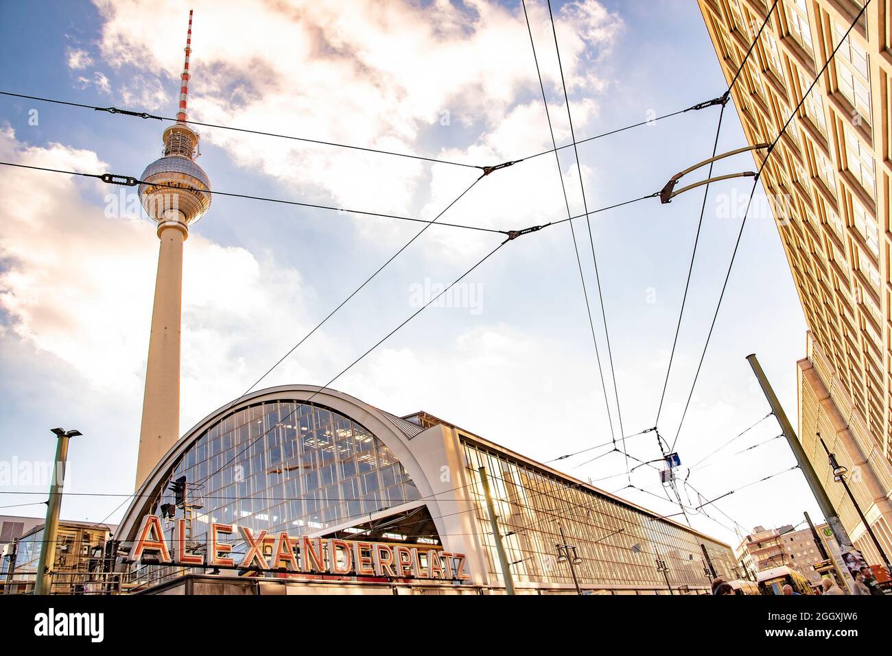 Alexanderplatz is a large public square and transport hub in the ...