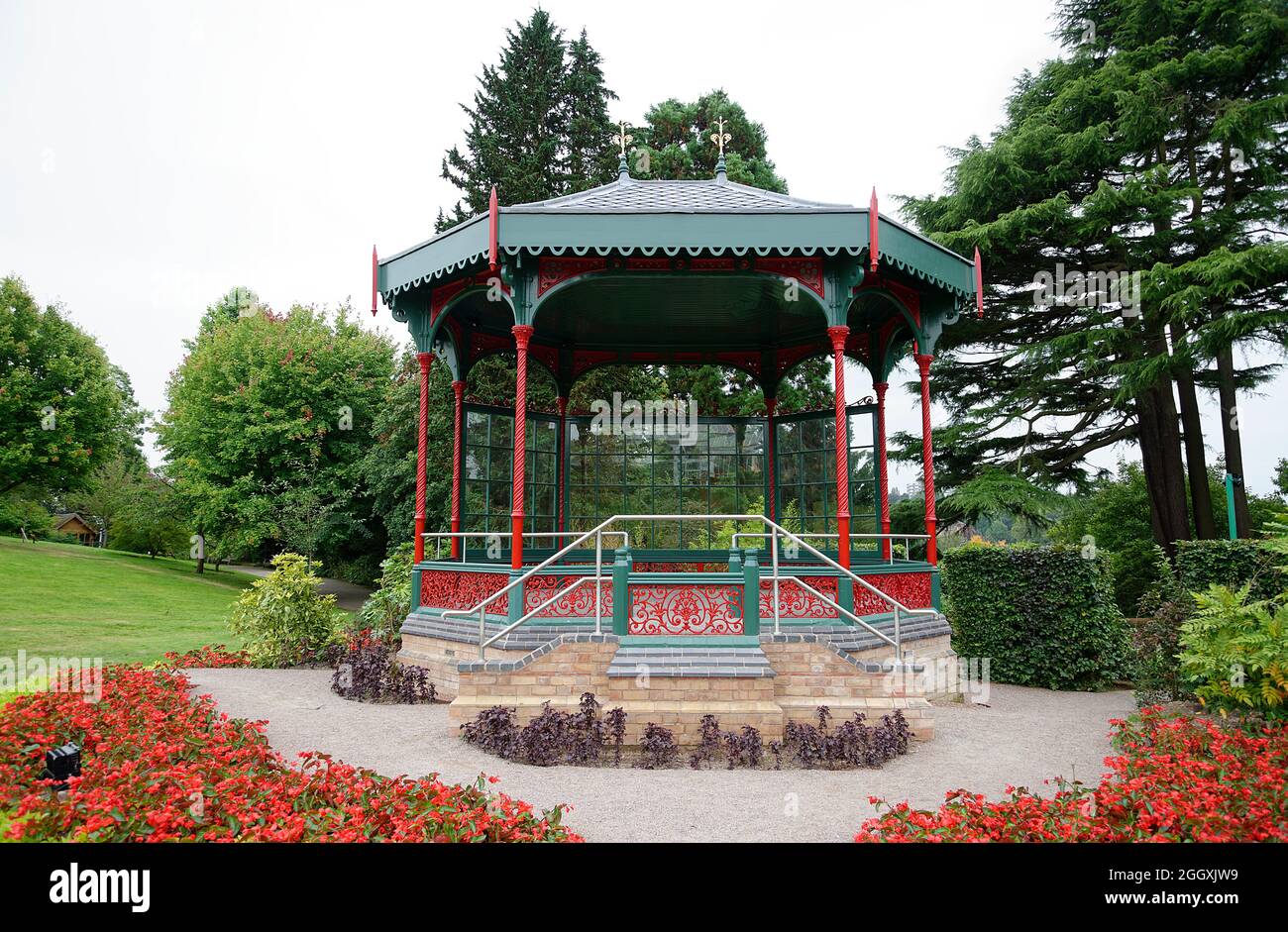 A colourful bandstand in England Stock Photo - Alamy