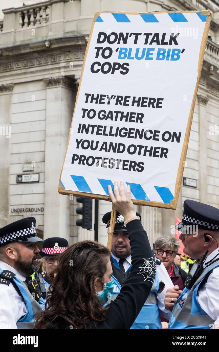 London, UK. 2nd September, 2021. An Extinction Rebellion climate ...