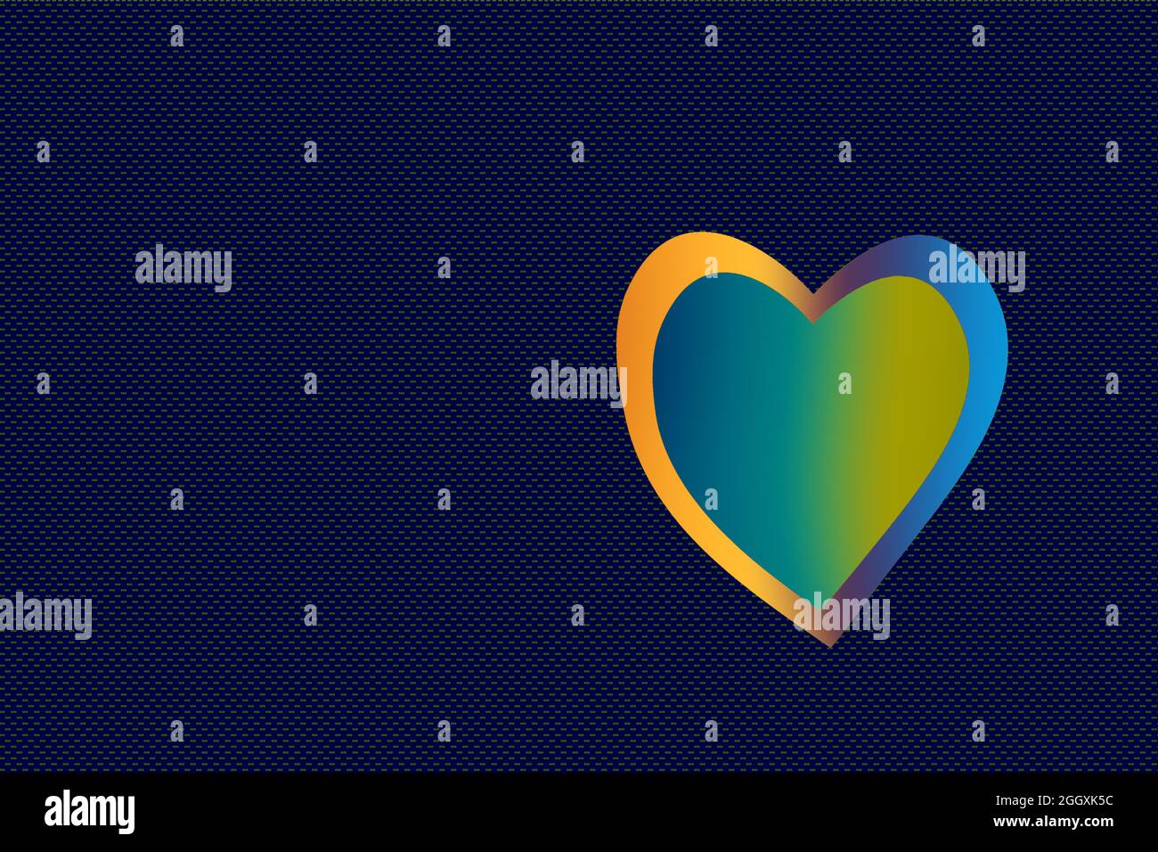Illustration of heart-shaped on blue background - great for wallpaper ...