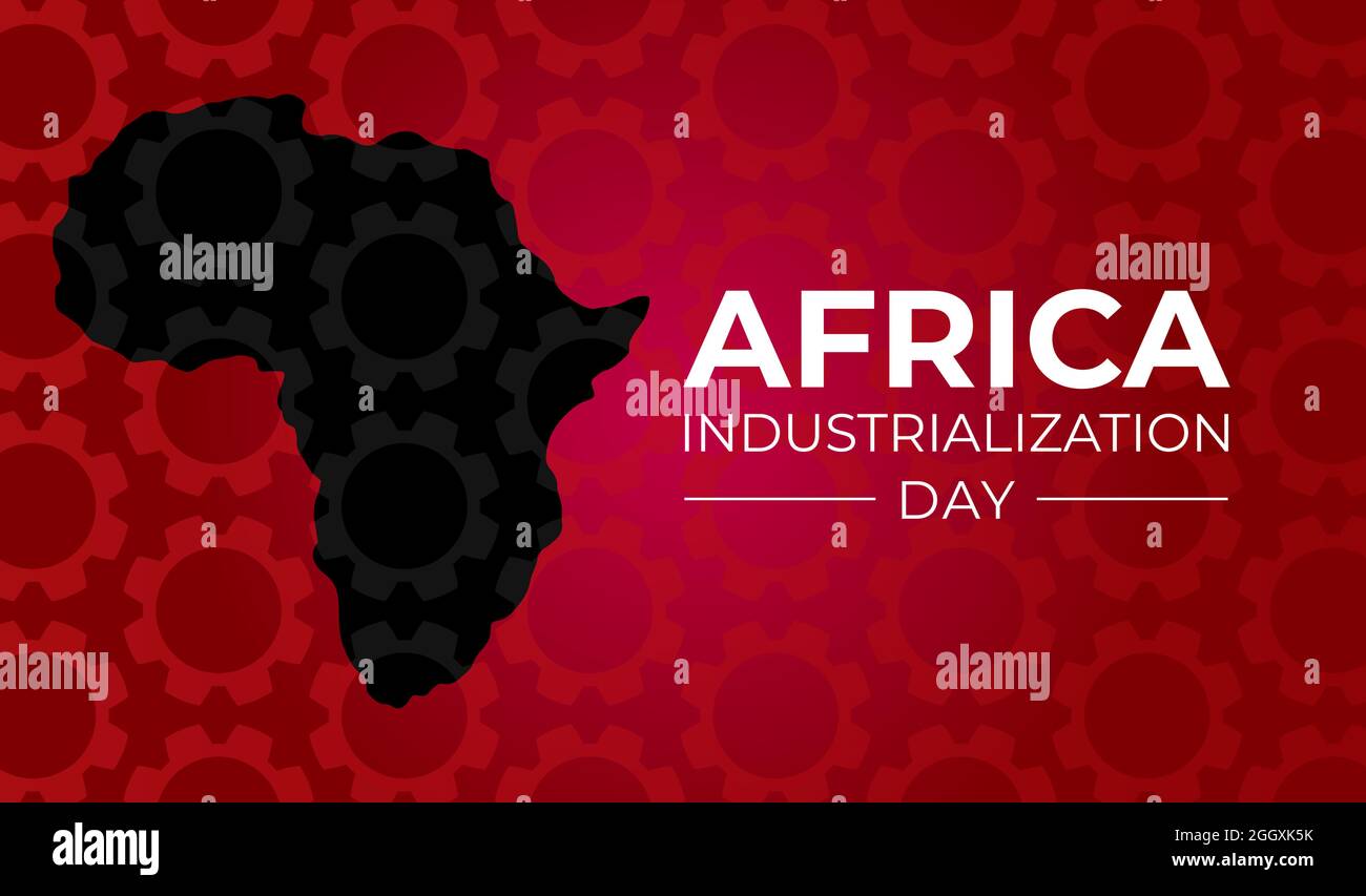 Africa Industrialization Day Background Illustration Stock Vector Image ...