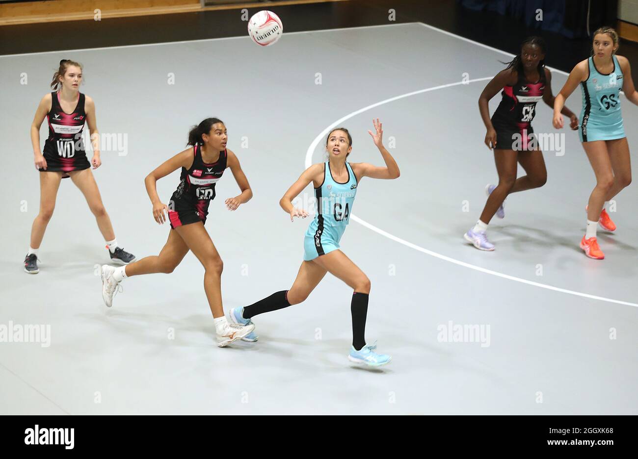 Athletes participate in the netball on Day Two of the School Games ...