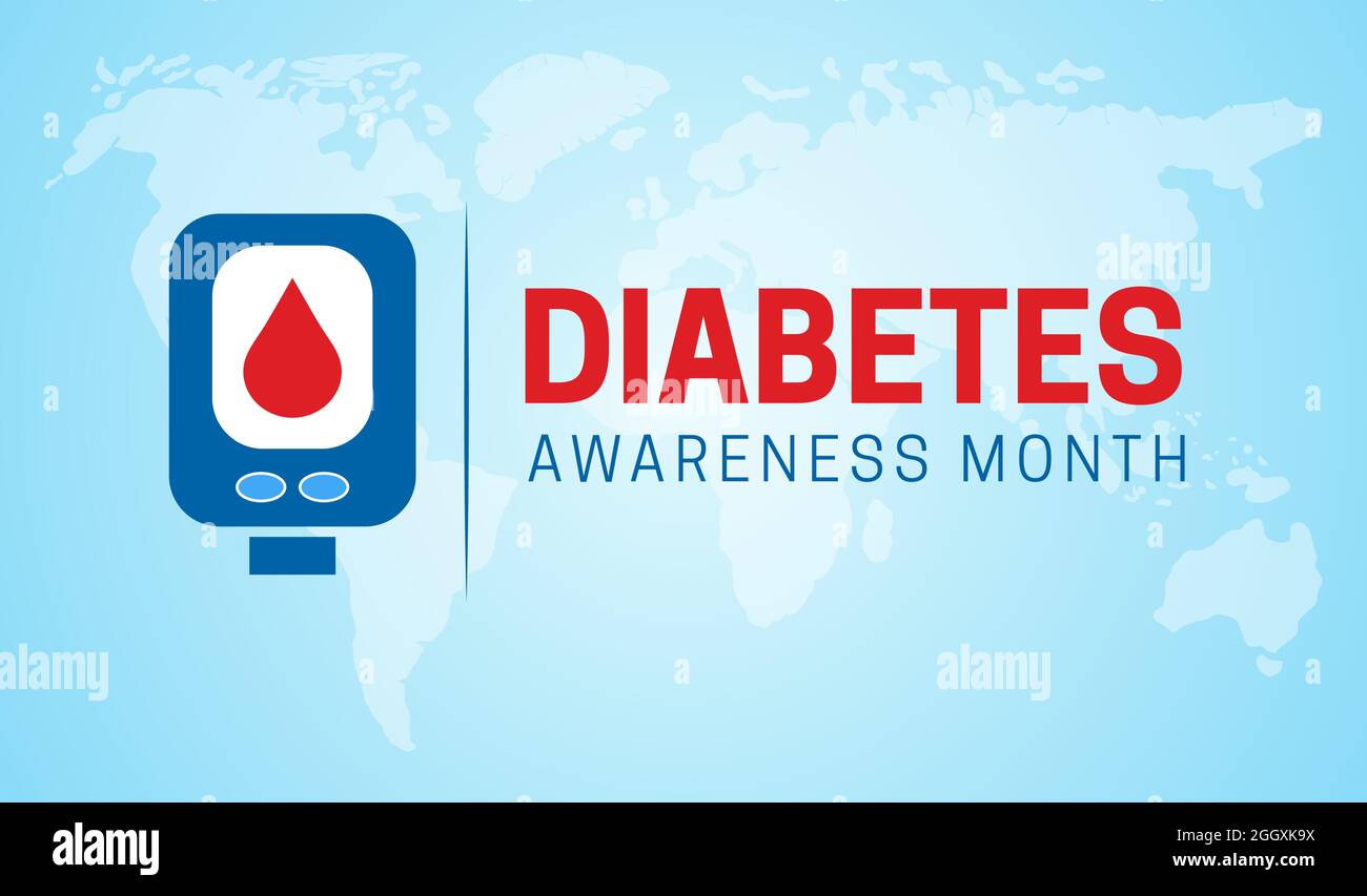 Diabetes Awareness Month Background Illustration Stock Vector Image ...