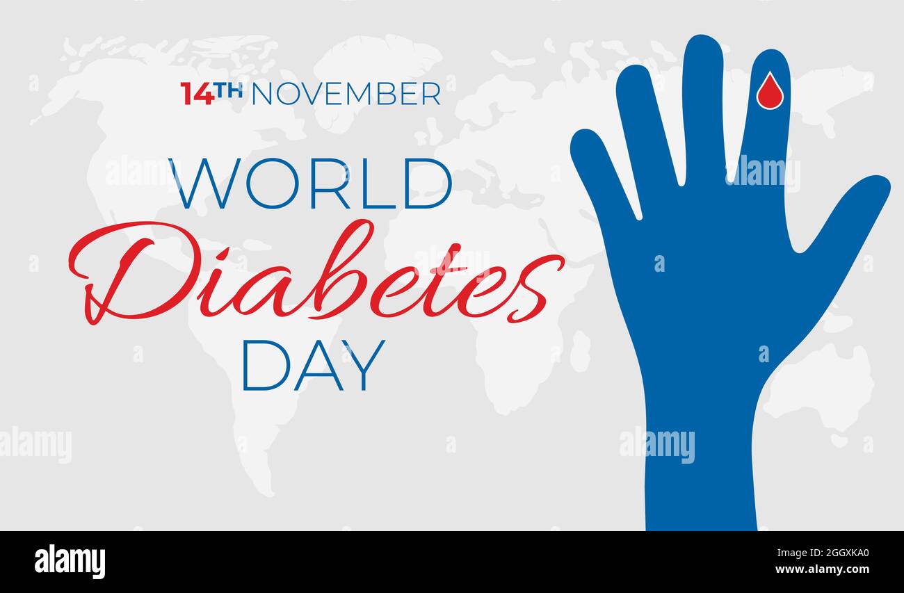 World Diabetes Day Illustration Background Banner Stock Vector Image ...