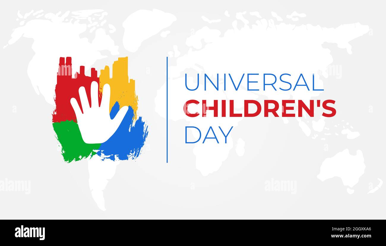 Universal Children's Day Background Illustration Stock Vector Image ...