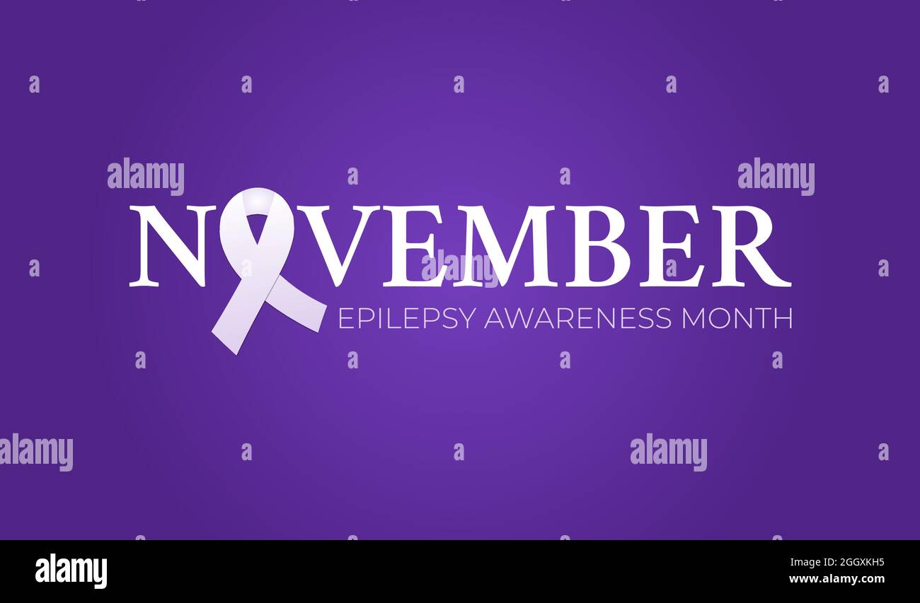 November Epilepsy Awareness Month Background Illustration Stock Vector ...