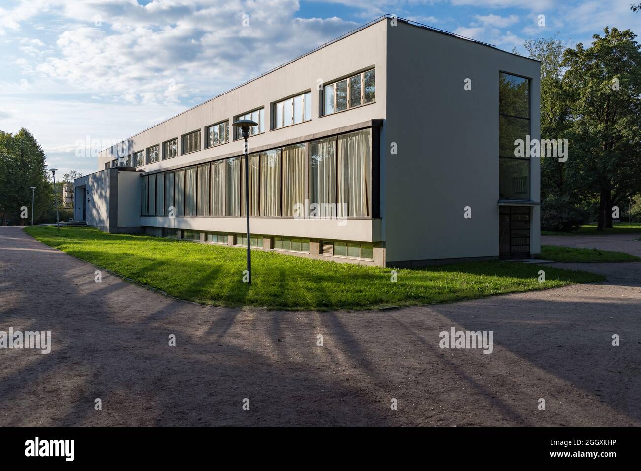 Building of the library by Finnish architect Alvar Aalto. Vyborg ...
