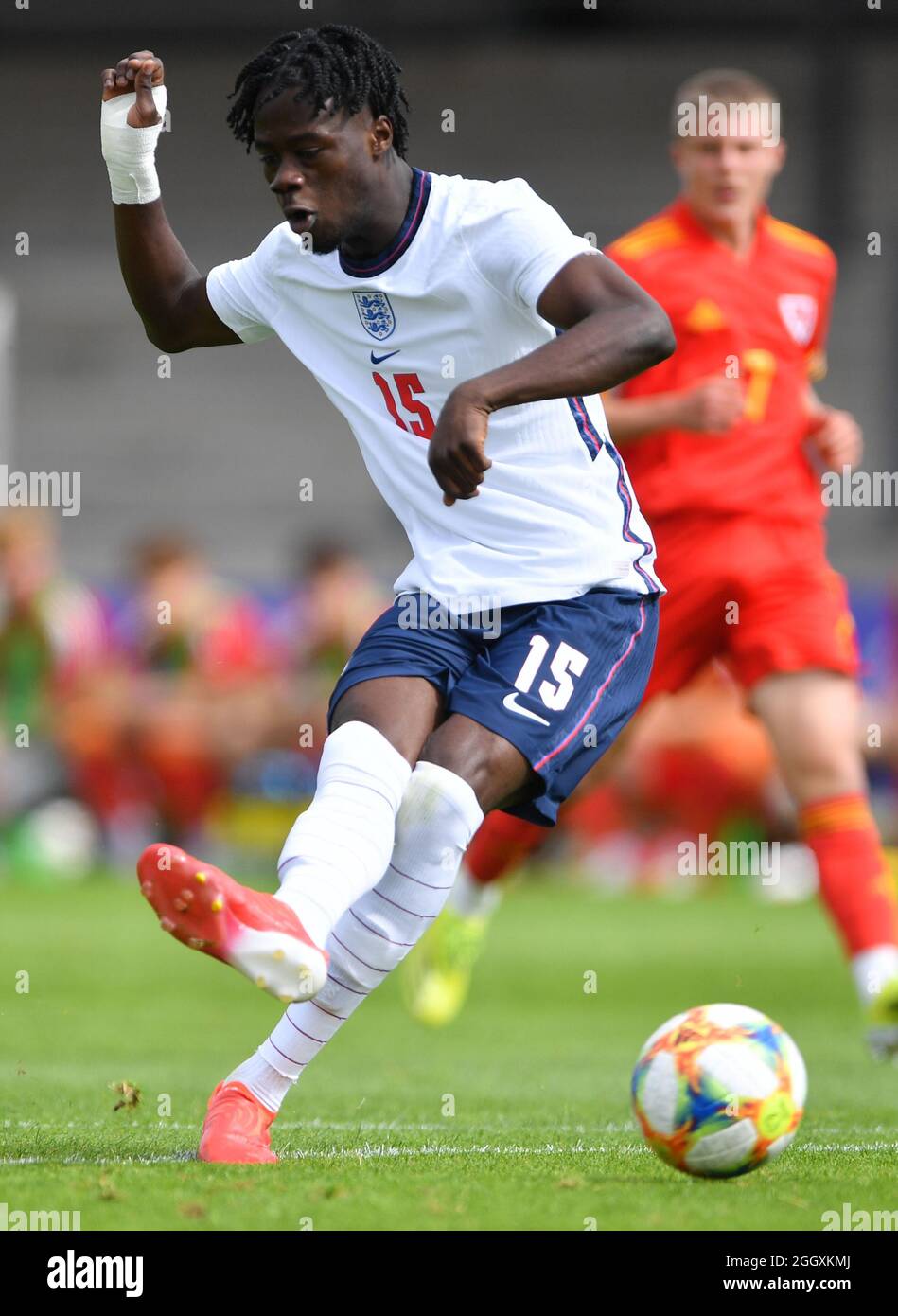England's Darko Gyabi during the international friendly at the Spytty ...