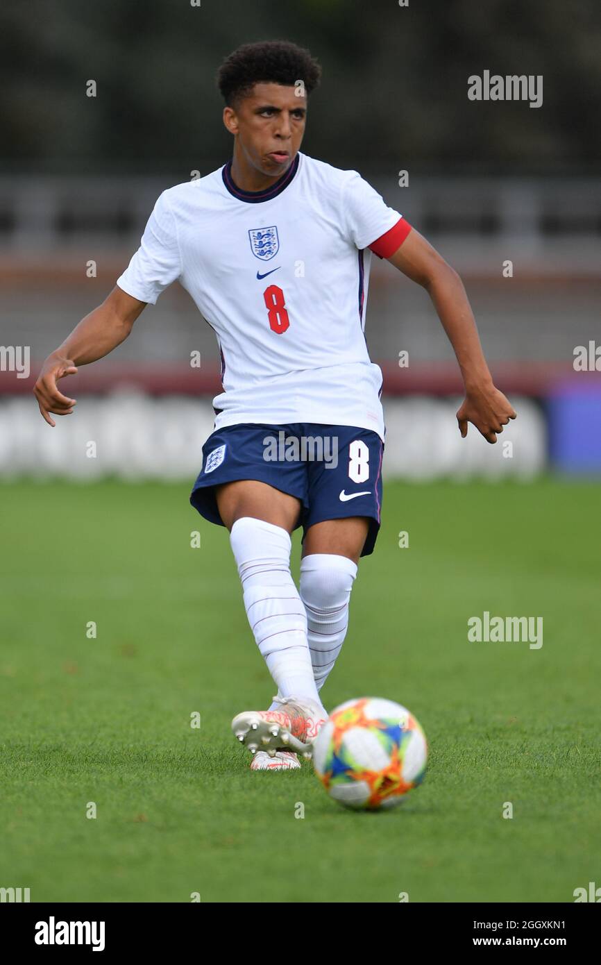 England's Rico Lewis during the international friendly at the Spytty ...