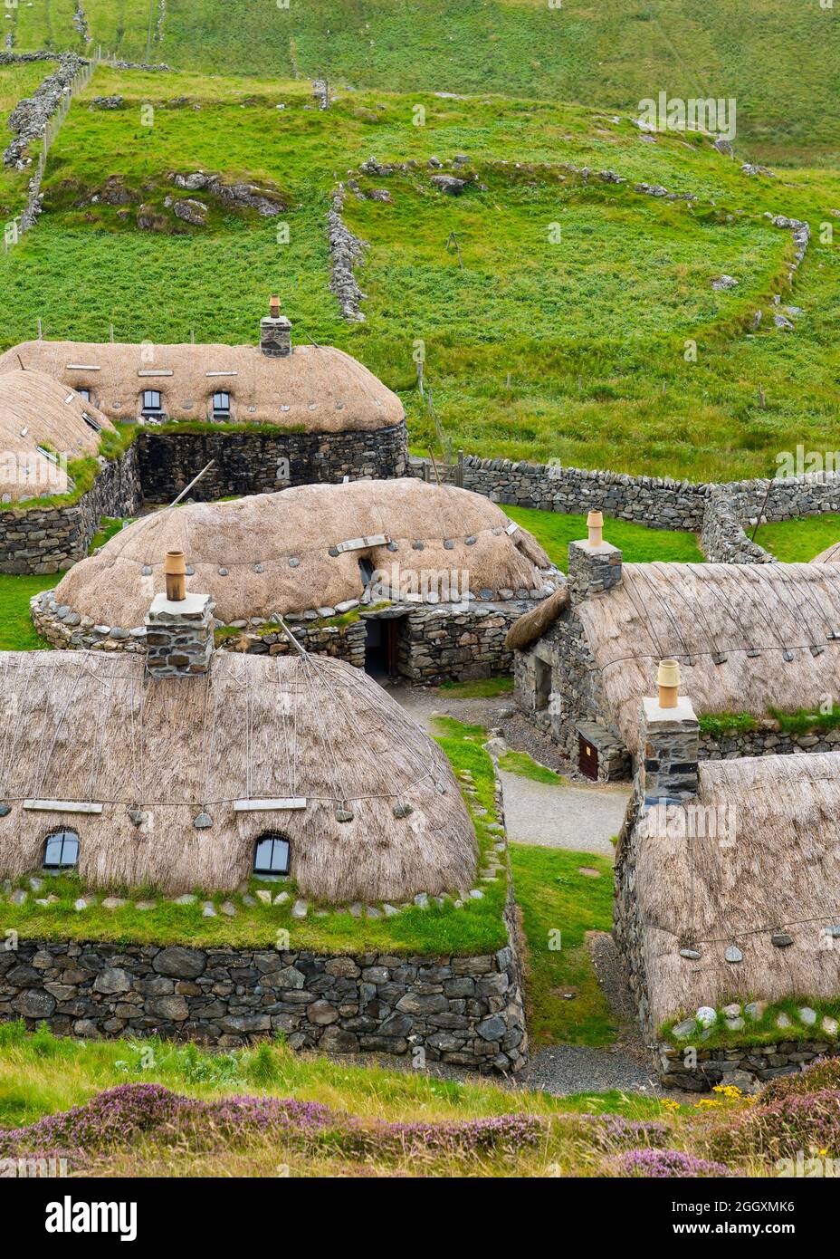 Gearrannan Blackhouse village at Garenin on Isle of Lewis , Outer ...
