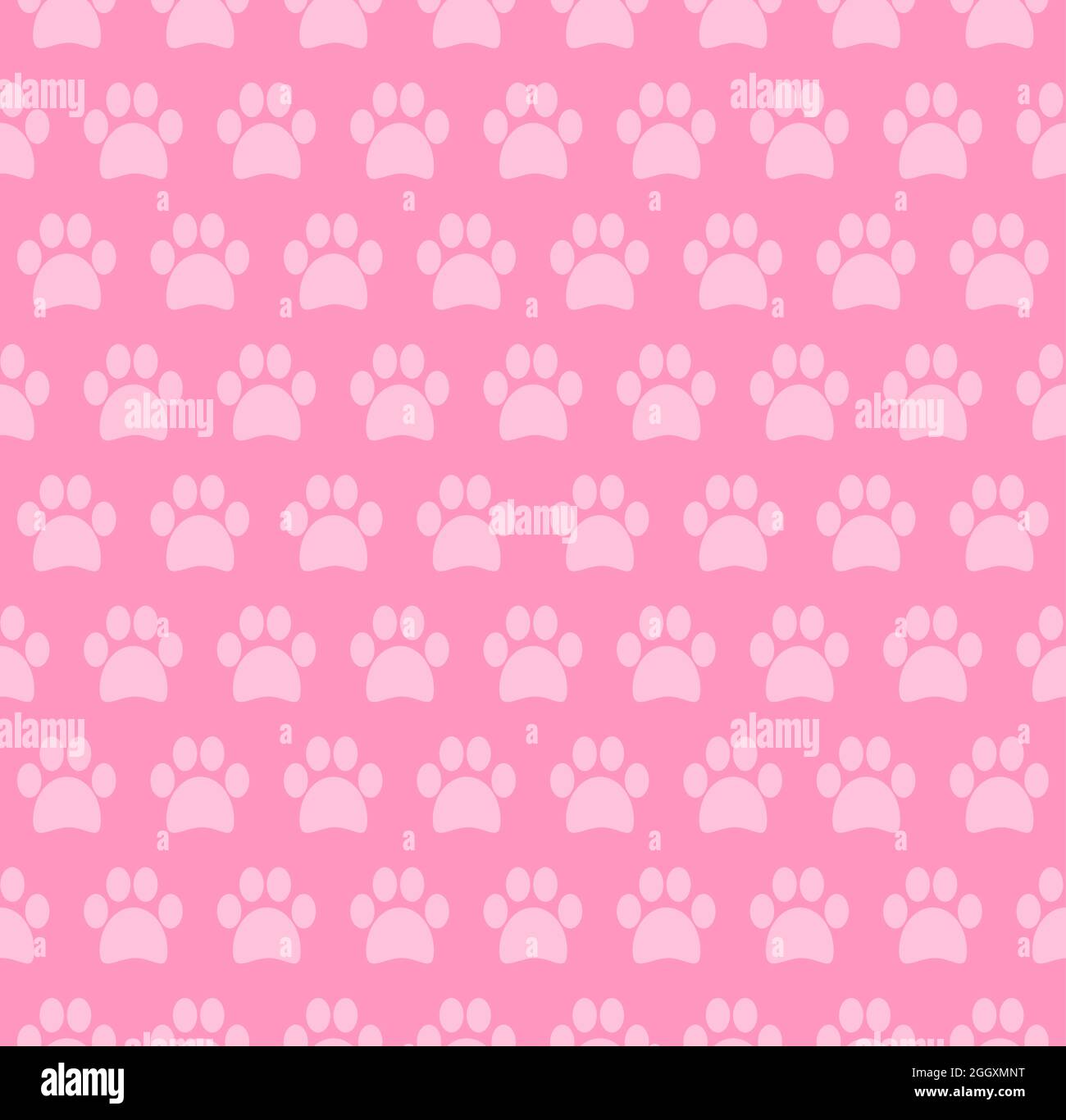 Pink Paw Seamless Pattern Design Background Stock Vector Image & Art ...