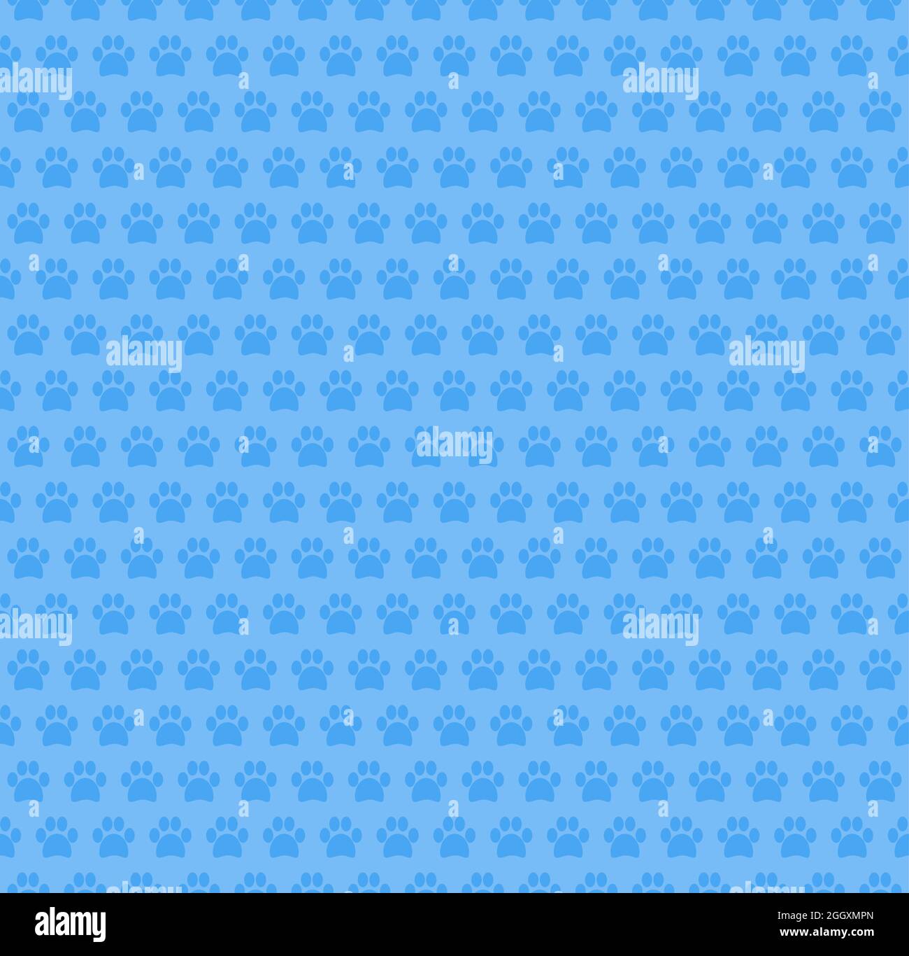 Paw Seamless Pattern Blue Design Background Stock Vector Image & Art ...