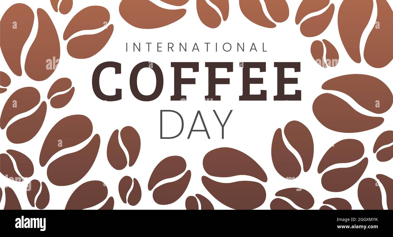 International Coffee Day Background Illustration Stock Vector Image ...