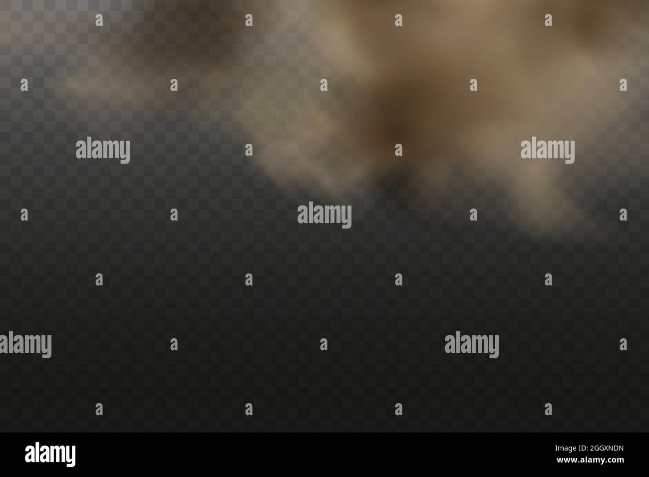 Realistic vector isolated on transparent background. Dust cloud with ...
