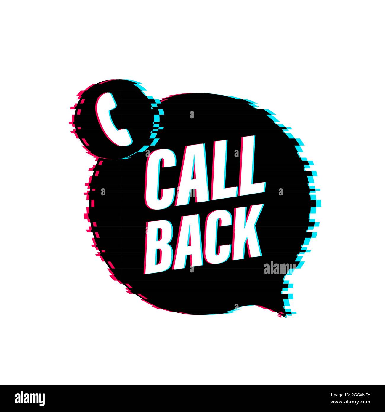Call back. Information technology. Telephone glitch icon. Customer ...