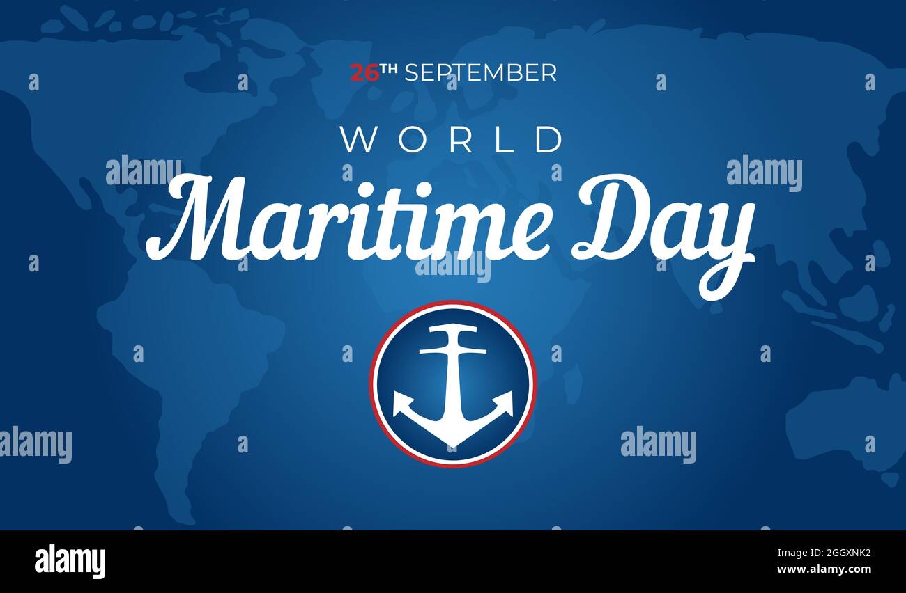 World Maritime Day Background Illustration Stock Vector Image & Art - Alamy