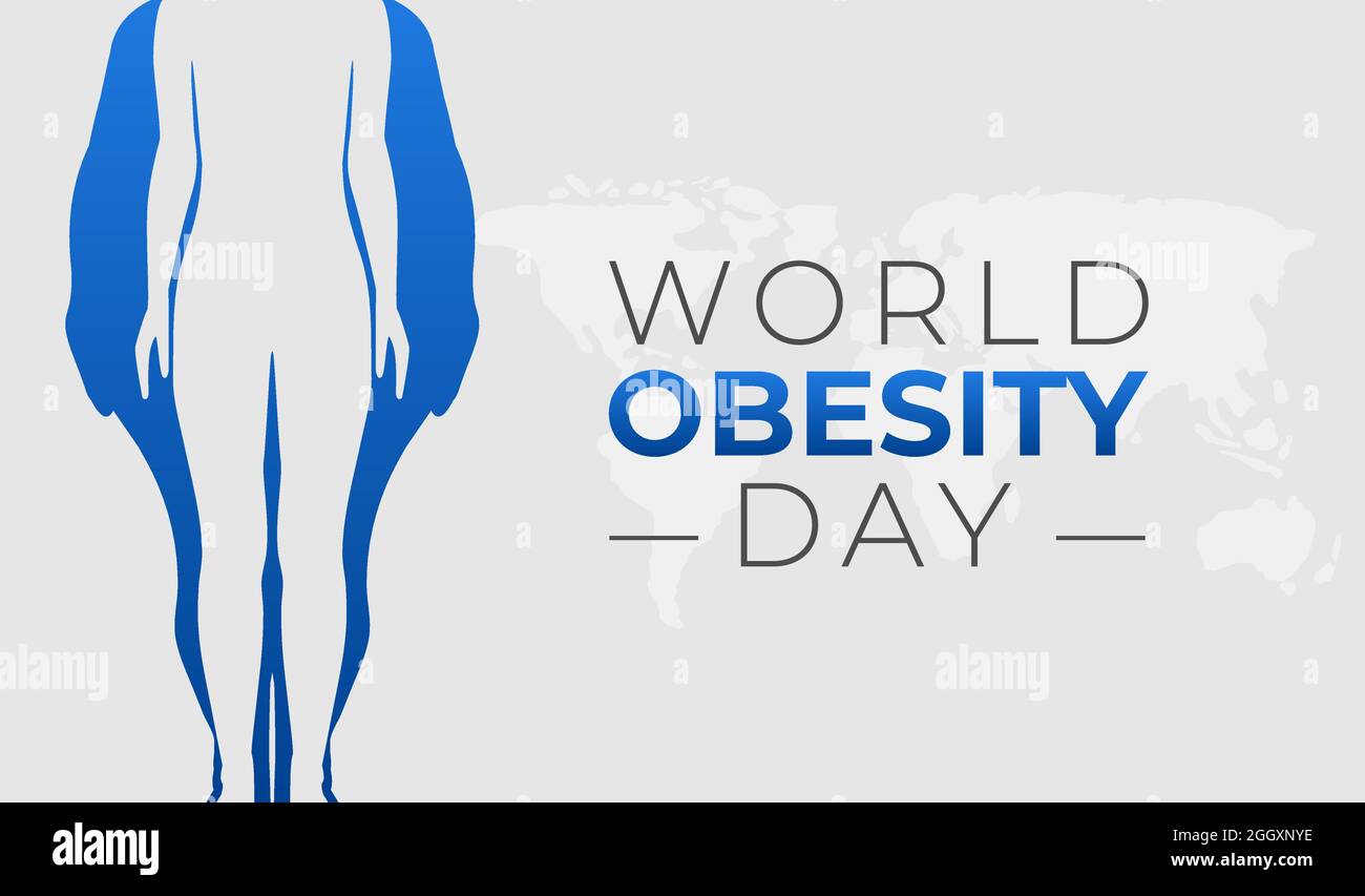 World Obesity Day Background Illustration Banner Stock Vector Image ...