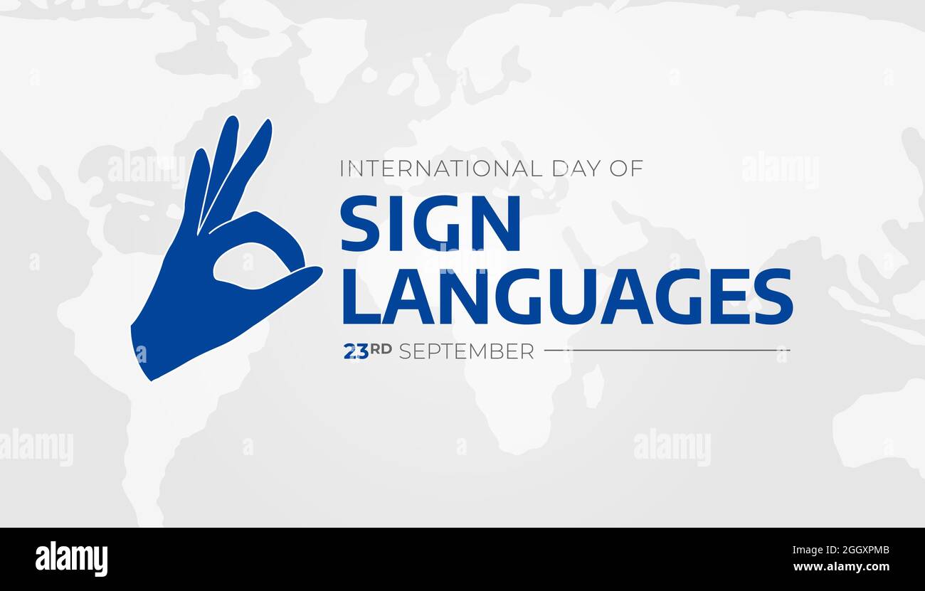 International Day of Sign Languages Background Stock Vector Image & Art ...