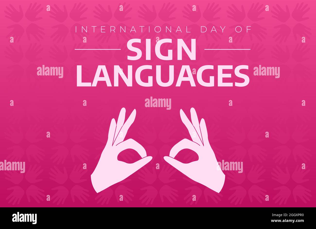 International day of sign languages Stock Vector Images - Alamy