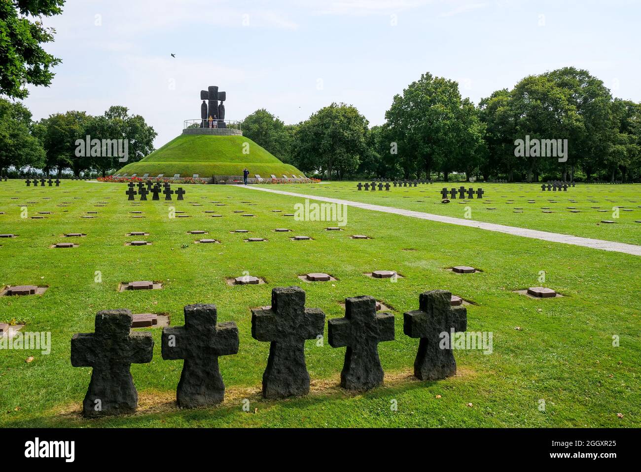 German WWII military cemetery, La Cambe, Calvados, Normandy Region ...