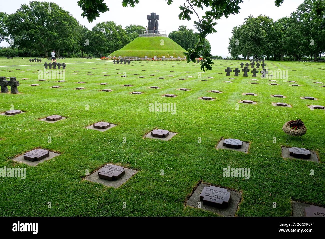 German WWII military cemetery, La Cambe, Calvados, Normandy Region ...