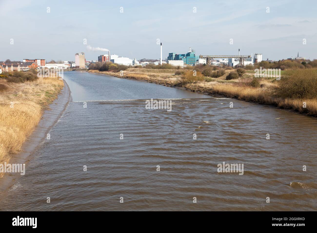 The Mersey Tidal Bore in the channel that passes beneath Forrest Way ...