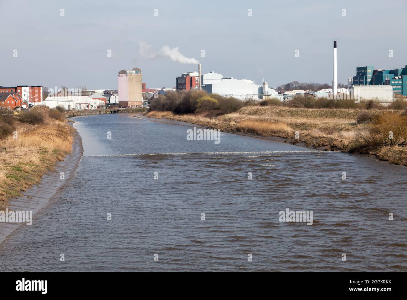 The Mersey Tidal Bore in the channel that passes beneath Forrest Way ...