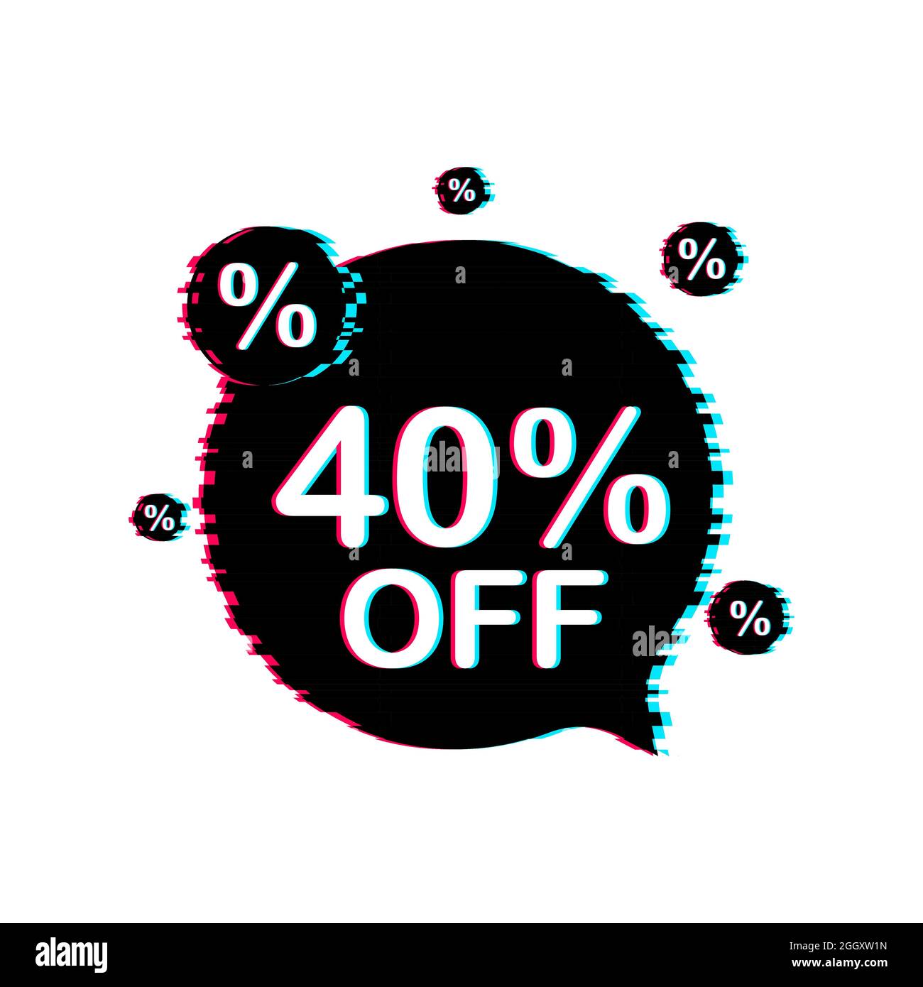 40 percent icon Stock Vector Images - Alamy