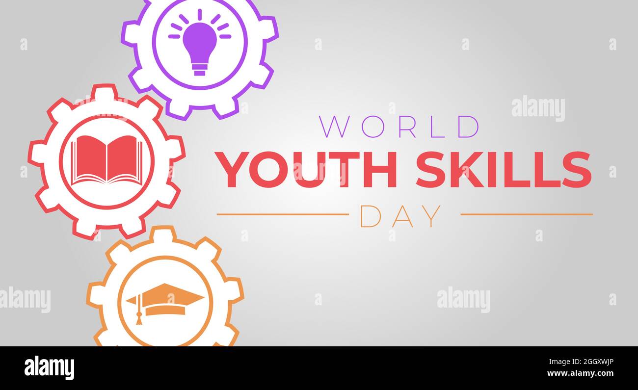 World Youth Skills Day Illustration Stock Vector Image & Art - Alamy