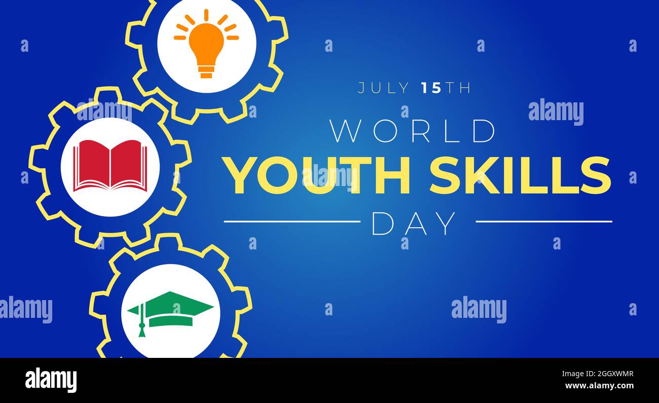 World Youth Skills Day Illustration Stock Vector Image & Art - Alamy