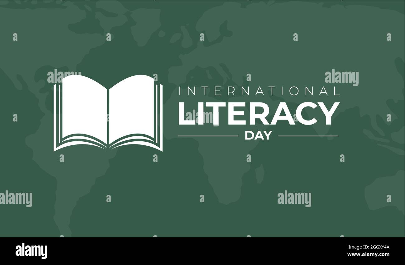 International Literacy Day Background Illustration Stock Vector Image ...