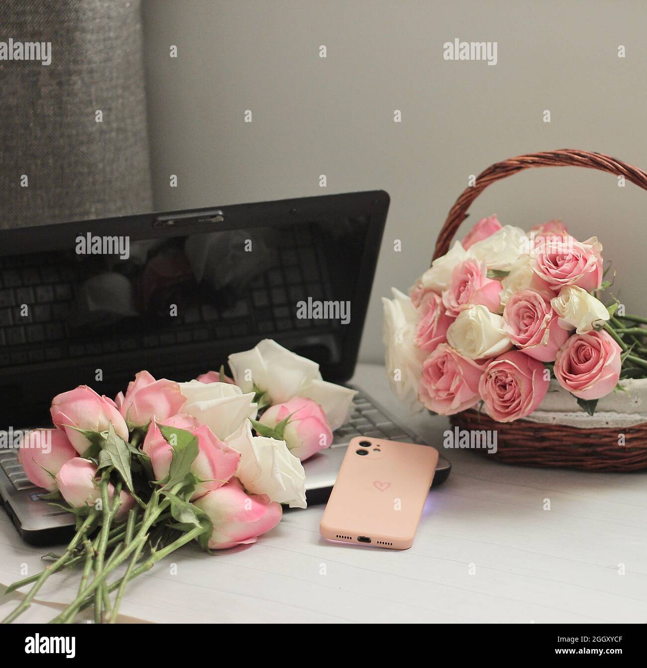 Rose like flowers hi-res stock photography and images - Alamy