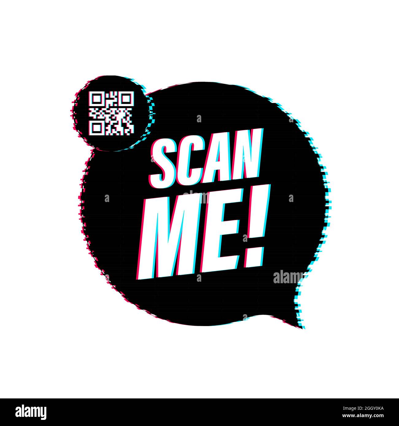 QR code for smartphone. Inscription scan me with smartphone icon ...