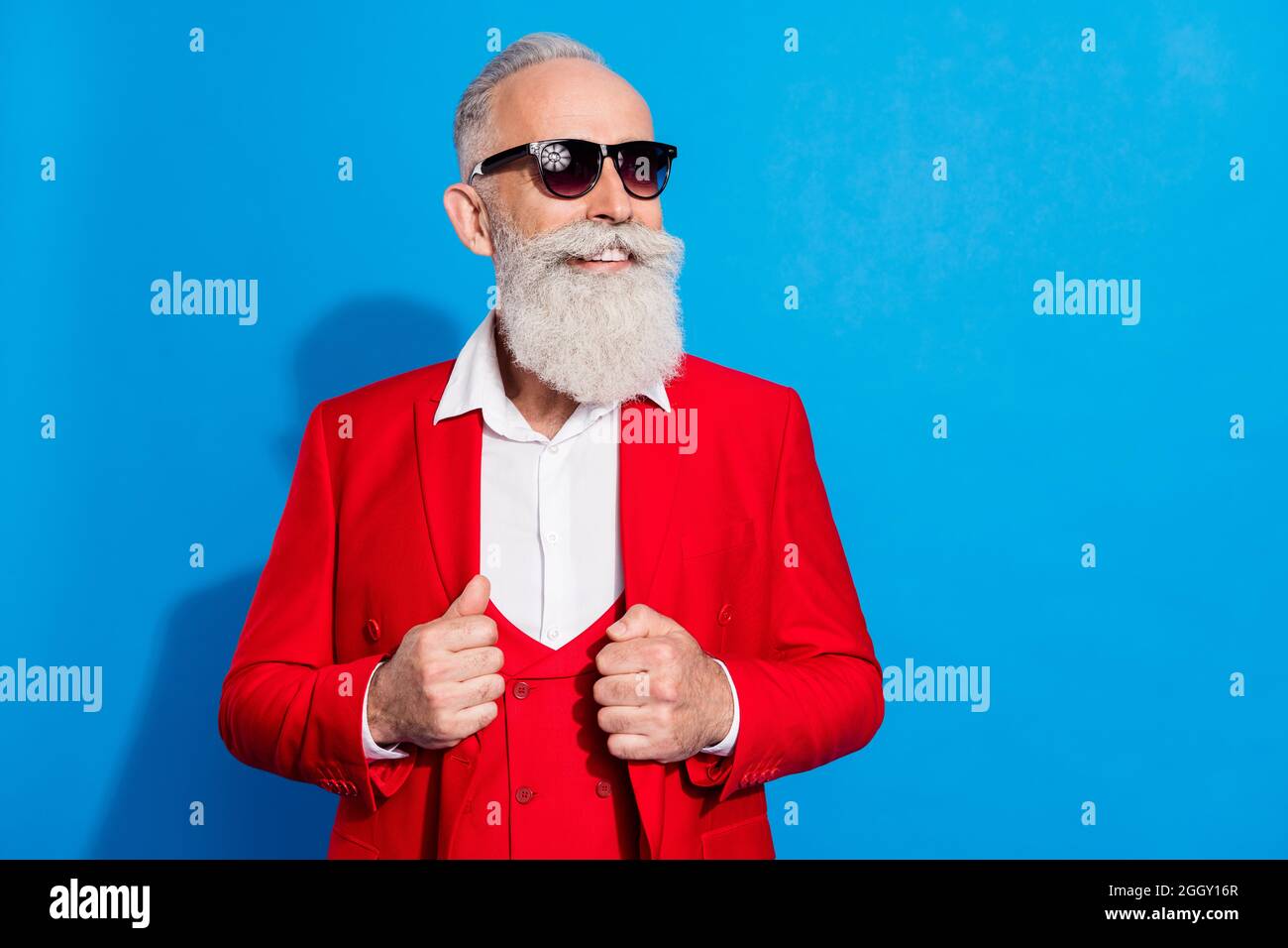 Photo of aged business man happy positive smile luxury wealthy wear ...