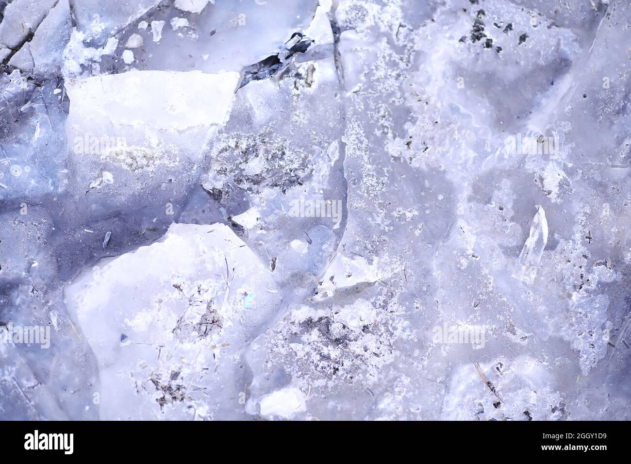 Crashed blue ice concrete surface background texture. Crashed ice ...