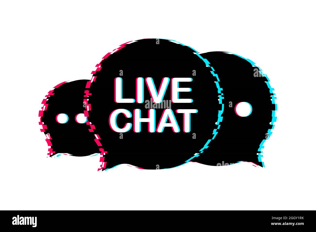 Live chat, great design for any purposes. Button on white backdrop ...
