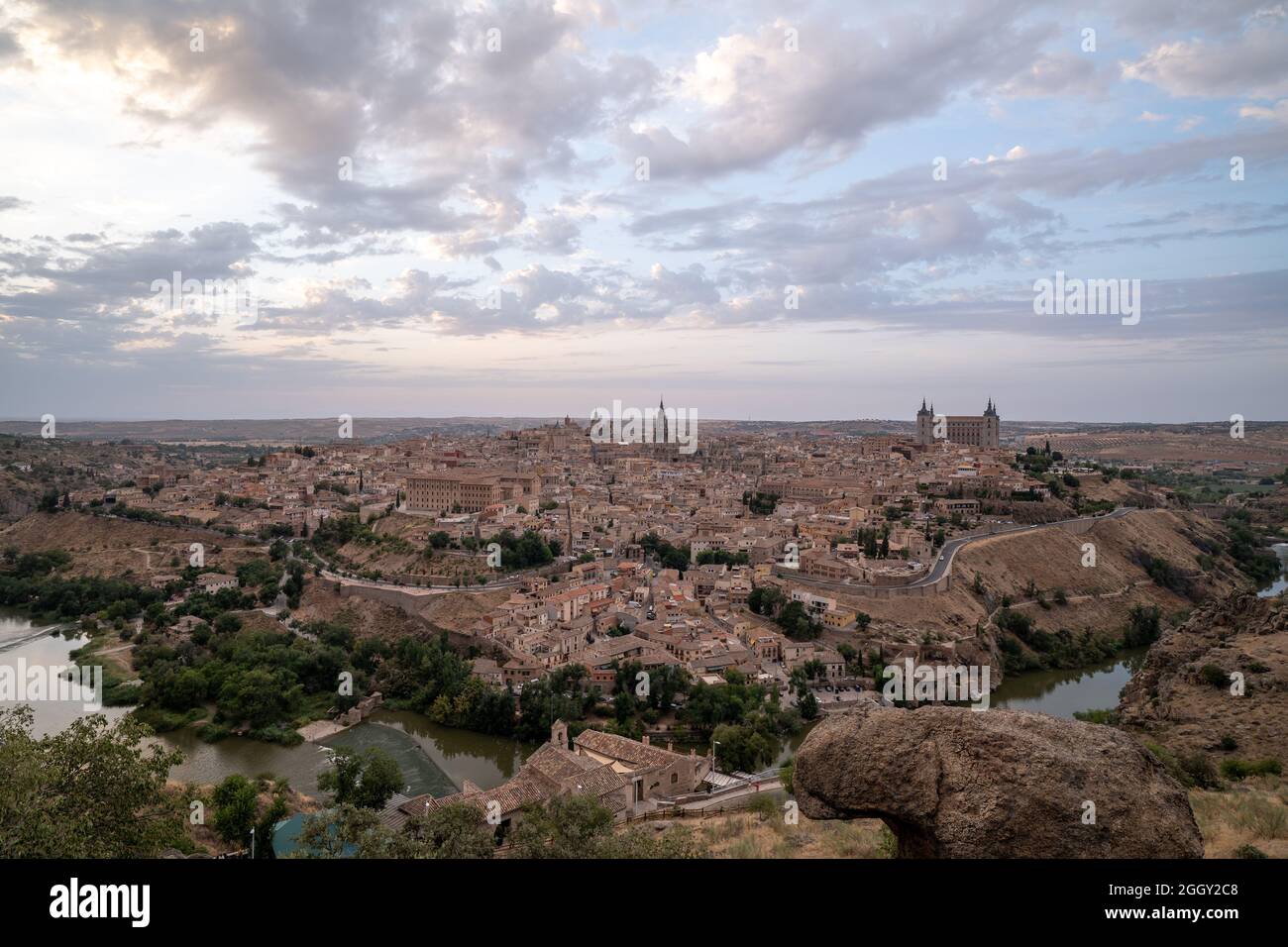 Beautiful Sunset Viewpoint Overlooking Toledo, Spain Stock Photo - Alamy
