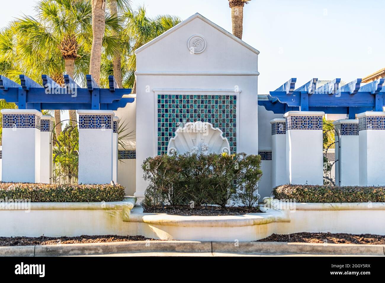 Alys Beach, USA - January 15, 2021: Coastal wealthy rich beach ...