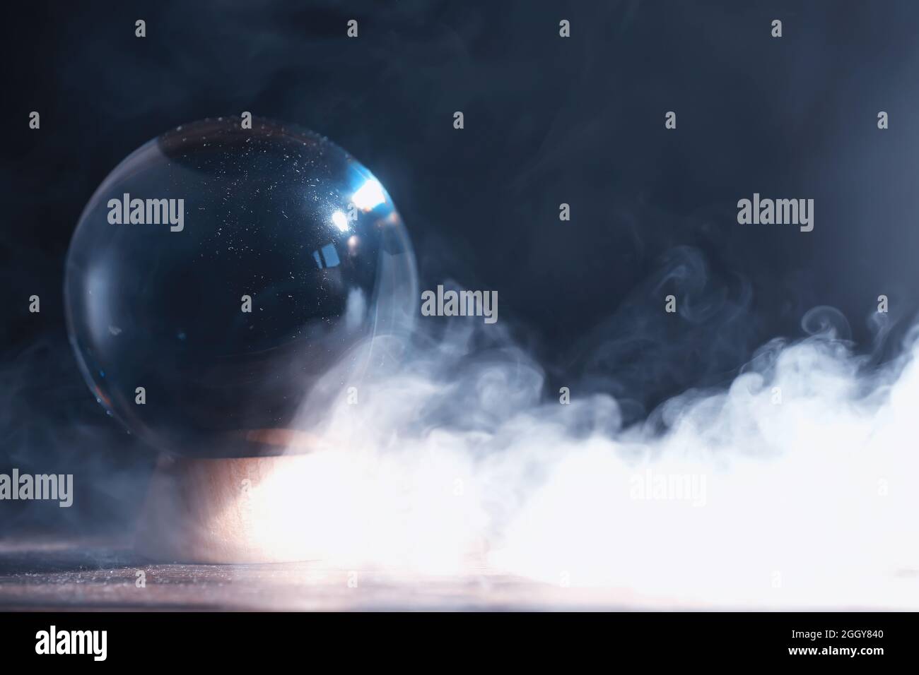 Crystal ball predict the fate. Guessing for the future Stock Photo - Alamy